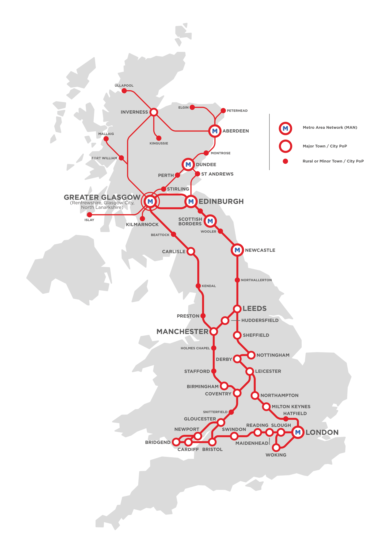 UK Network, Dark Fibre - Commsworld